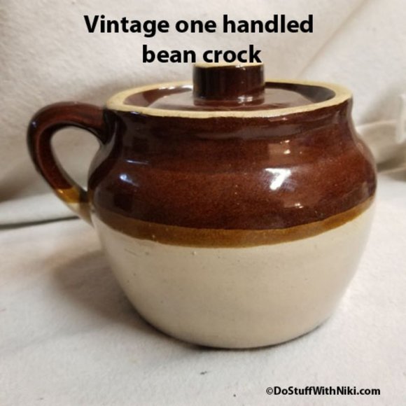 Dining | Vintage One Handled Bean Crock | Poshmark